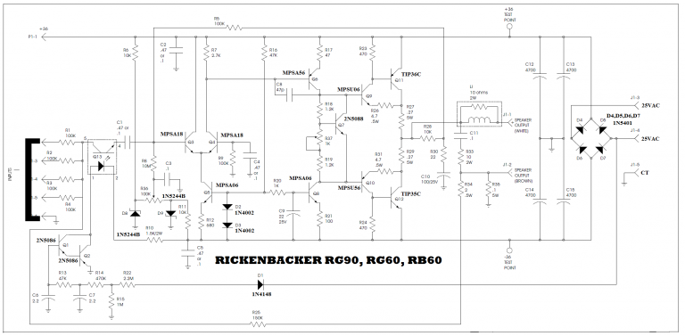 AMPLI GITAR RICKENBACKER RB60, RG90 — Yohan from Indonesia